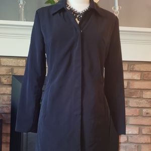 Jackets & Coats | Merona Medium Trench Rain Coat Pockets Black | Poshmark